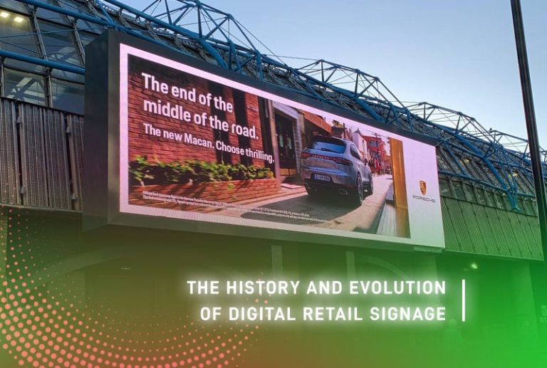 The History and Evolution of Digital Retail Signage | Scanlite