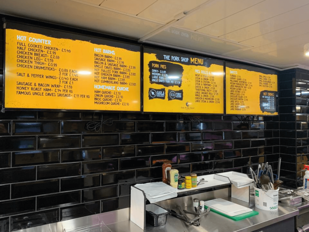 LED Menu Boards & Digital Menu Signs | Scanlite